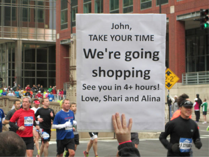 13 Awesomely Perfect Spectator Signs - Women's Running