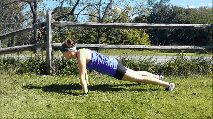 Gif Outdoor Workout Martha Hunt's 10 Minute Crop Top GIF Workout