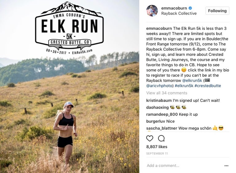 Emma Coburn's Inaugural Elk Run 5K Is Tomorrow