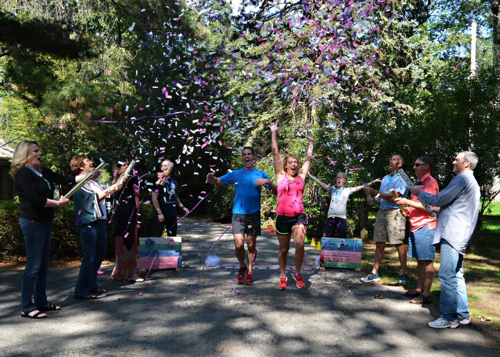 This Runner Gender Reveal Party Is Way Too Cute