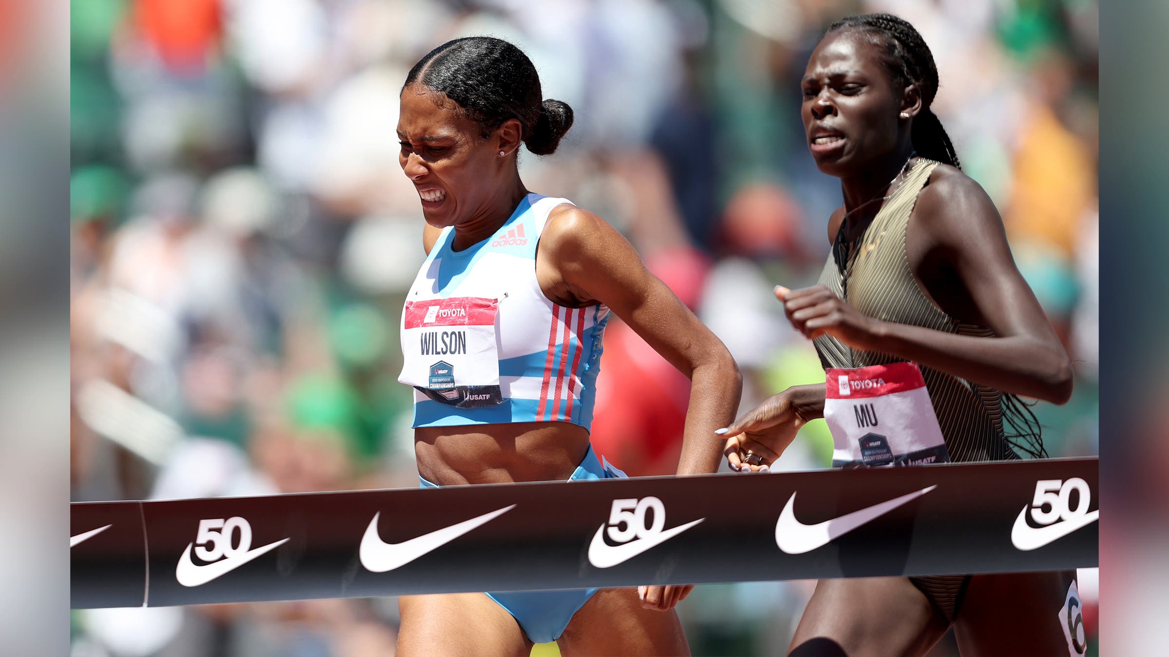 Athing Mu Edges Out Ajee' Wilson for the 800 Meter Title
